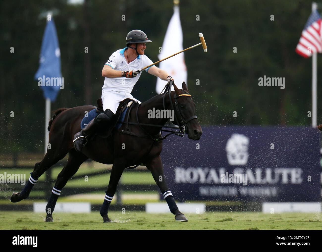 Prince Harry participates at the Sentebale Polo Cup presented by Royal ...