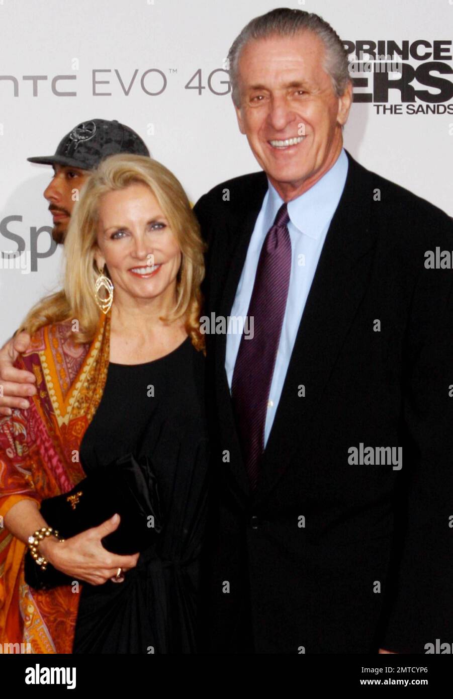 Pat Riley and wife Christine walk the red carpet at the Los Angeles ...
