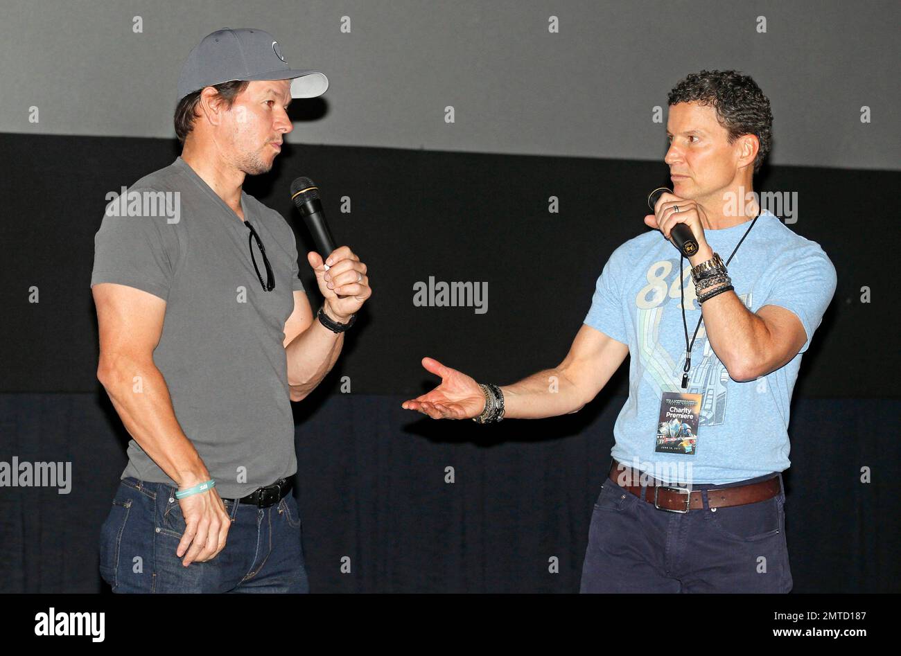 TRANSFORMERS: THE LAST KNIGHT star, Mark Wahlberg, left, and Brian ...