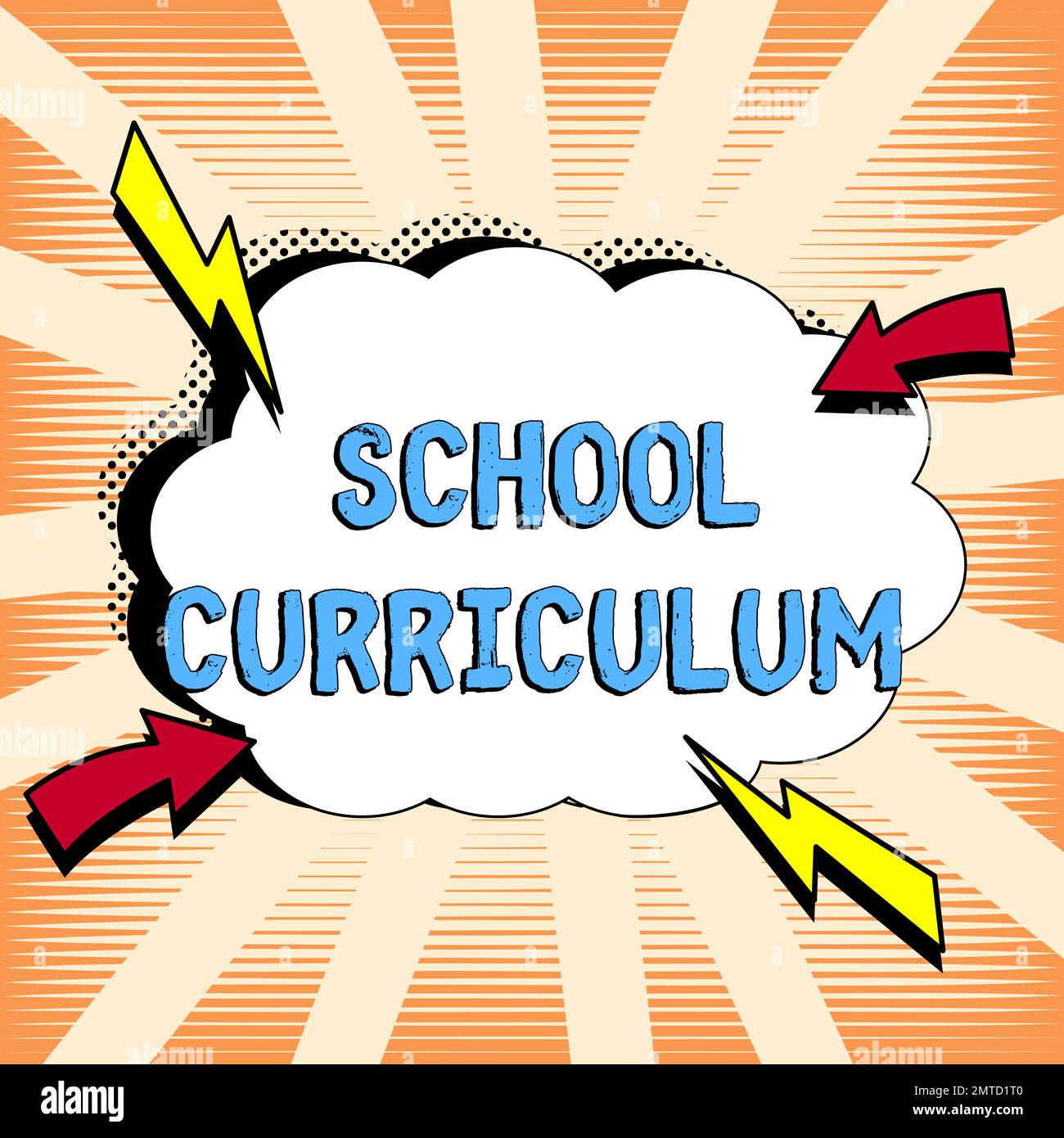 Hand writing sign School Curriculum. Business showcase designed to ...