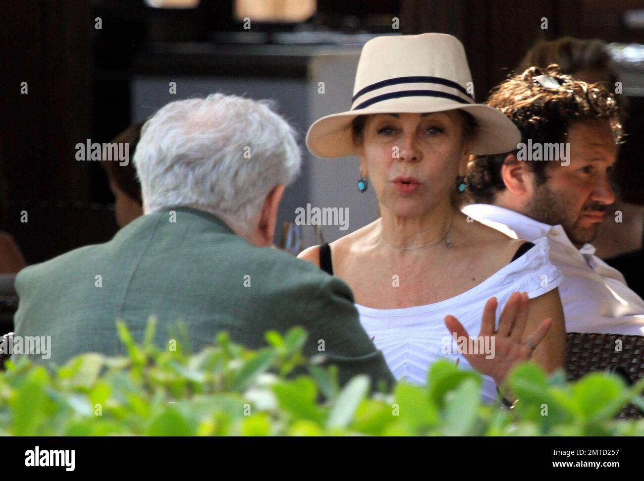 EXCLUSIVE!! Princess Firyal of Jordan wears a white summer dress and ...