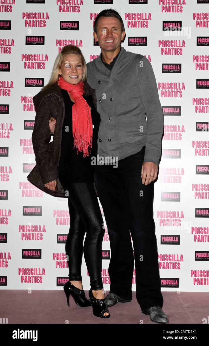 Alexandra Schauman and Dominic Cork at the Priscilla Parties - Launch ...