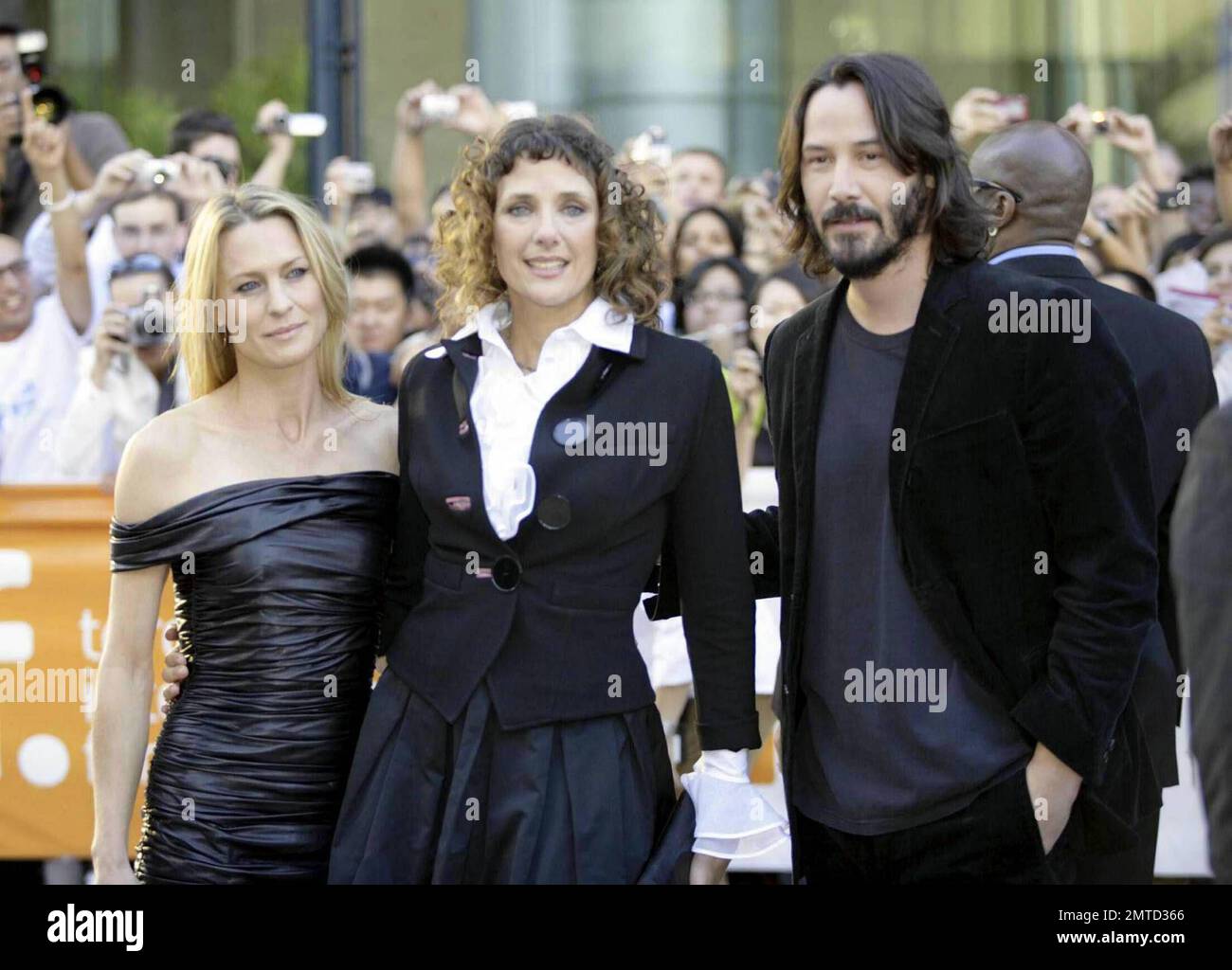 Keanu Reeves, Robin Wright Penn and Rebecca Miller attend the Toronto ...