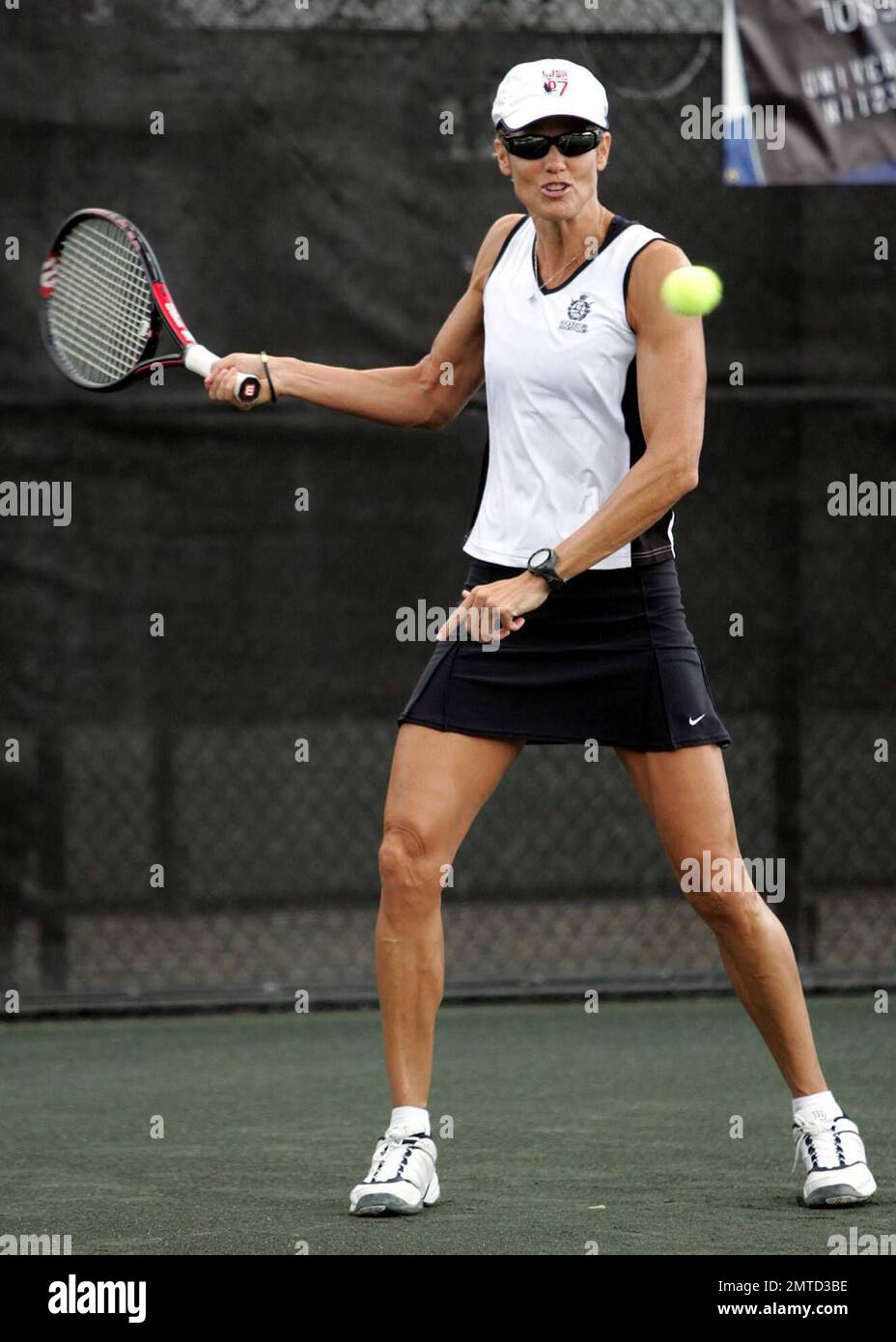 Dara Torres participates in the Chris Evert-Raymond James Pro-Celebrity ...