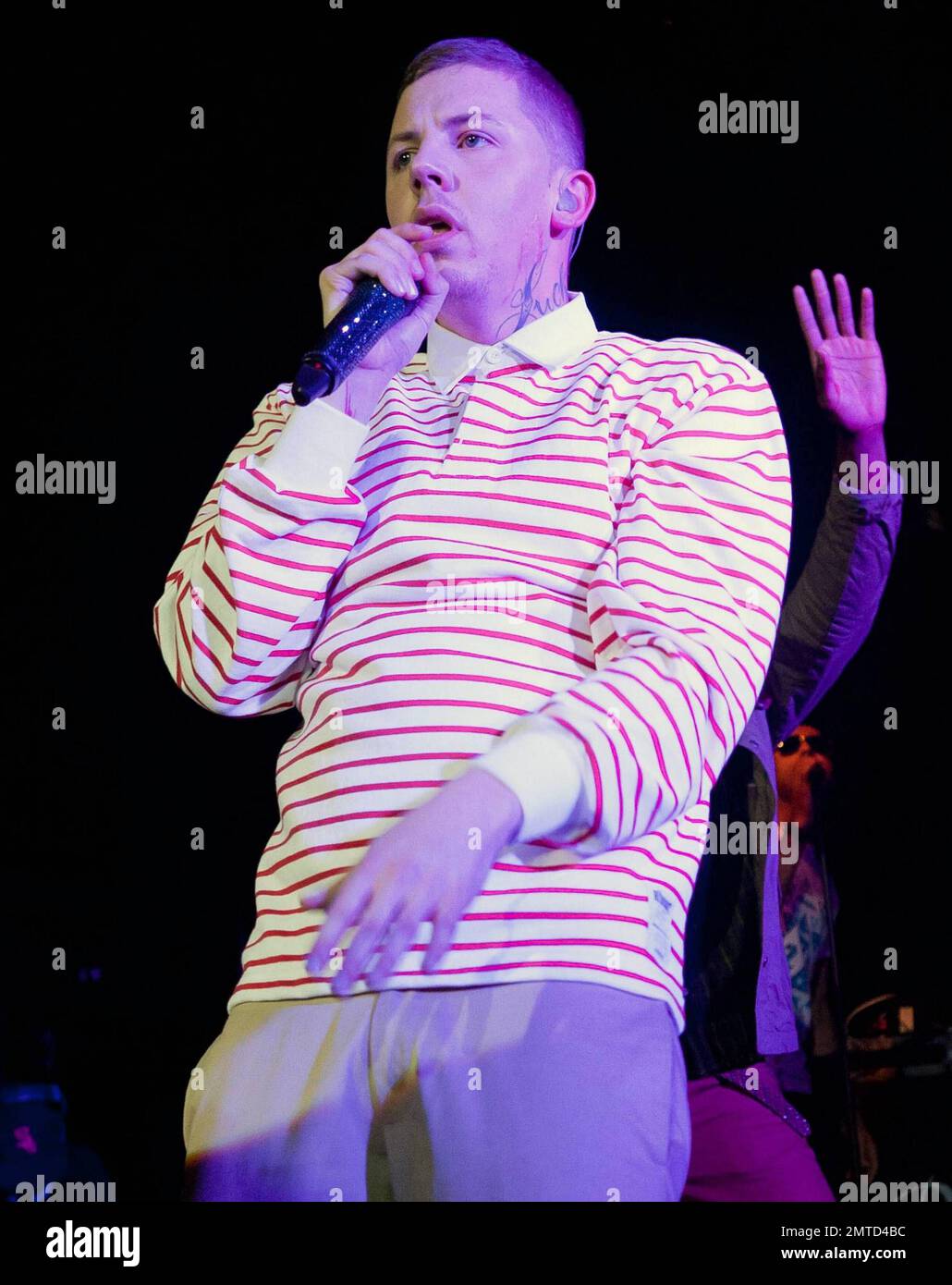 British rapper Professor Green (aka Stephen Paul Manderson) performs ...
