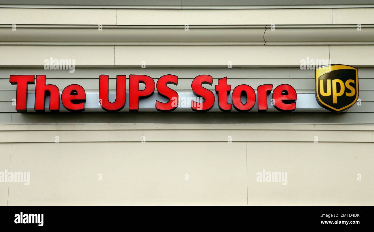 This Wednesday, April 12, 2017, photo shows the logo for The UPS Store ...