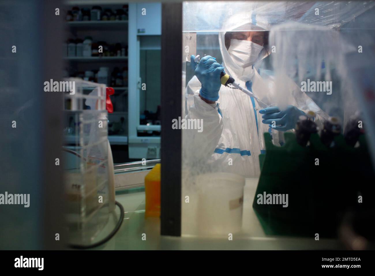 In this photo dated Friday, June 16, 2017, researcher Eva-Maria Geigl ...