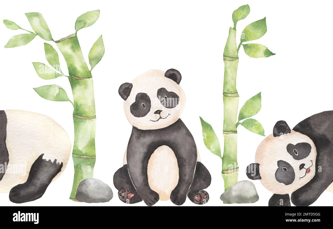 Border design with wild animals illustration hi-res stock photography ...