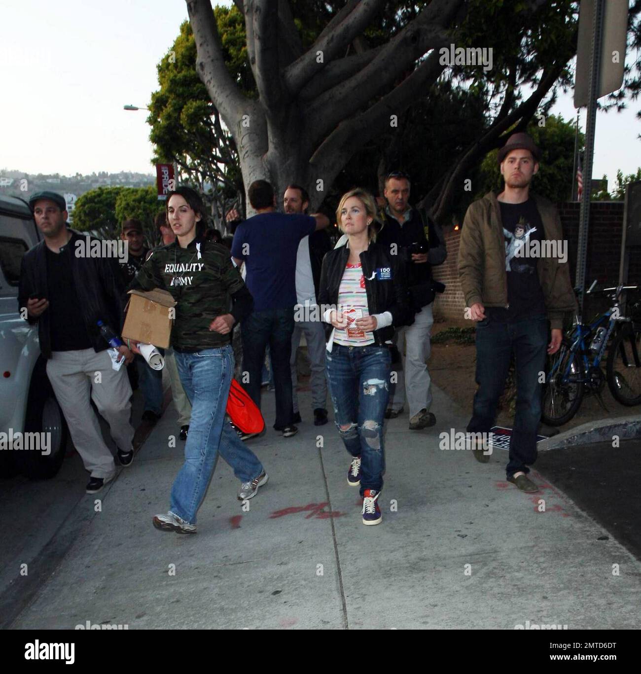 Celebrities turned out in support for the Prop 8 Rally in Santa Monica ...