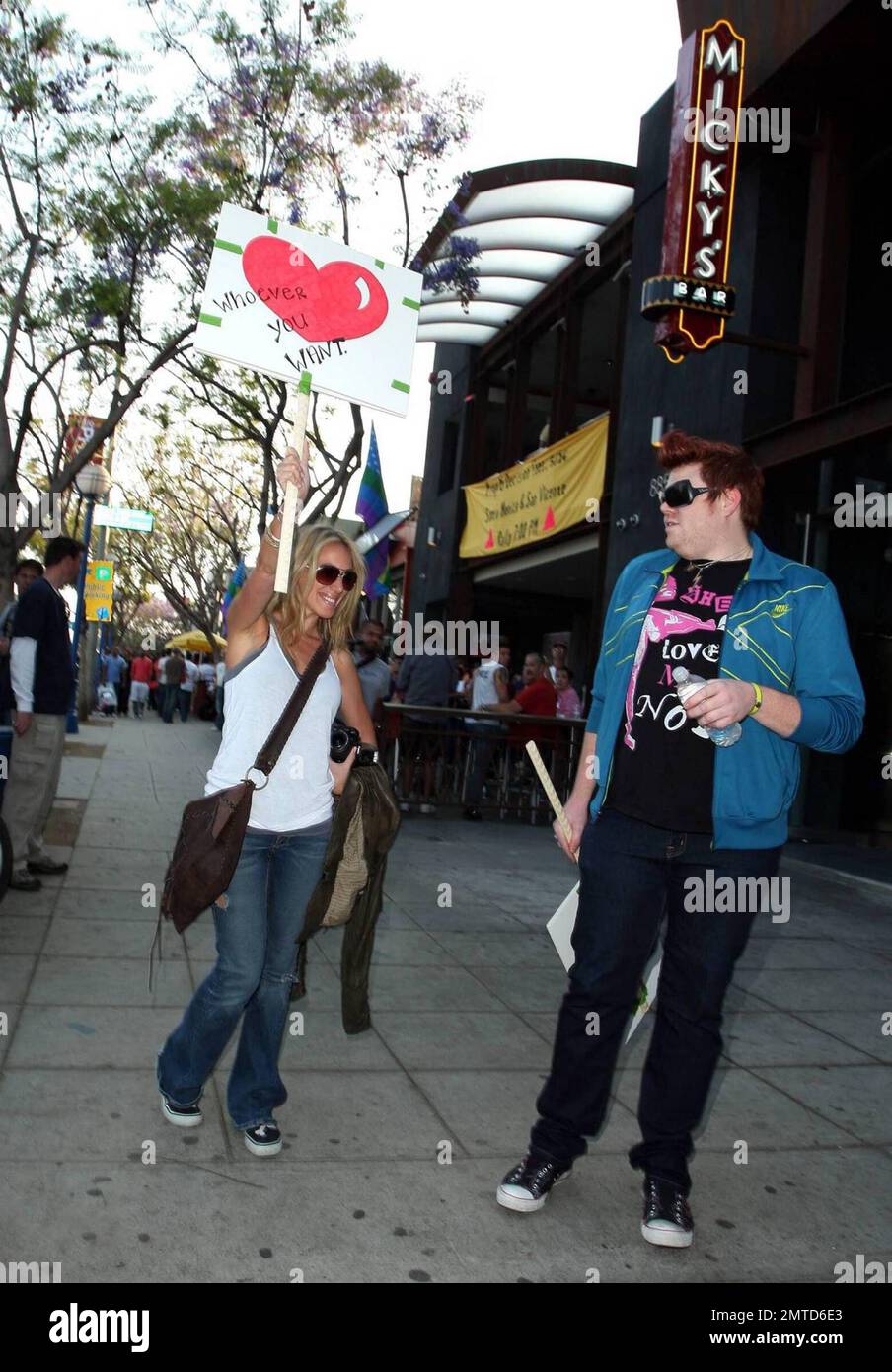 Celebrities turned out in support for the Prop 8 Rally in Santa Monica ...