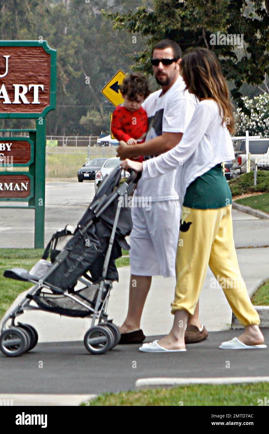 Exclusive!! Proud papa, Adam Sandler, spends a family day with his wife ...