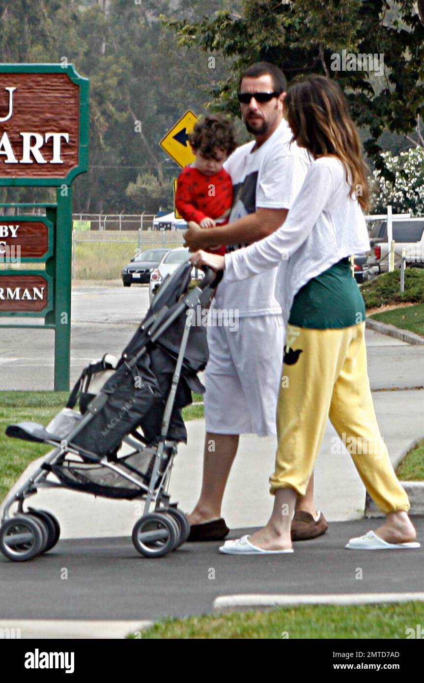 Exclusive!! Proud papa, Adam Sandler, spends a family day with his wife ...