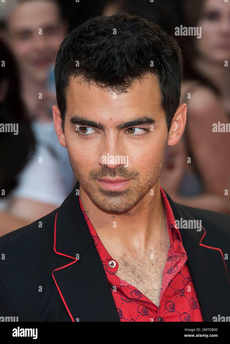 Joe Jonas arrives at the iHeartRadio Much Music Video Awards on Sunday ...