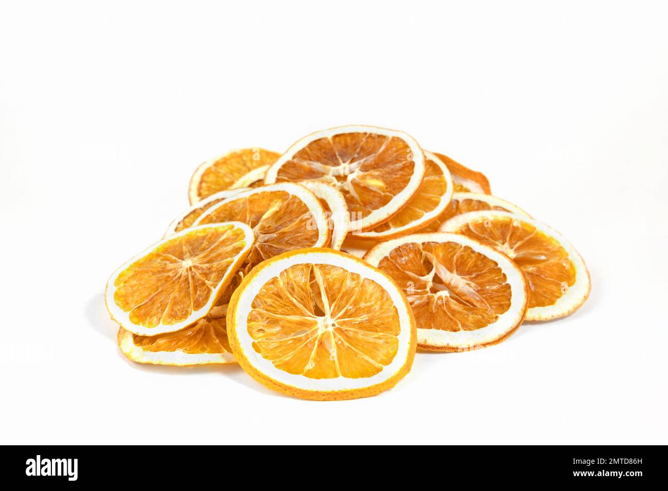 Eco organic homemade dried orange slices, chips. Dehydrated crispy ...