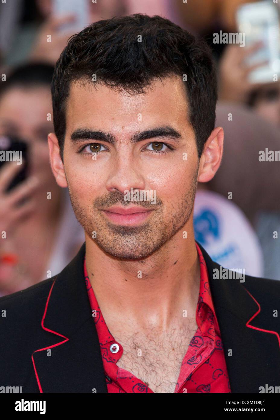 Joe Jonas arrives at the iHeartRadio Much Music Video Awards on Sunday ...