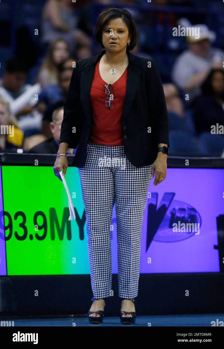 Indiana Fever head coach Pokey Chatman watches her team during the ...
