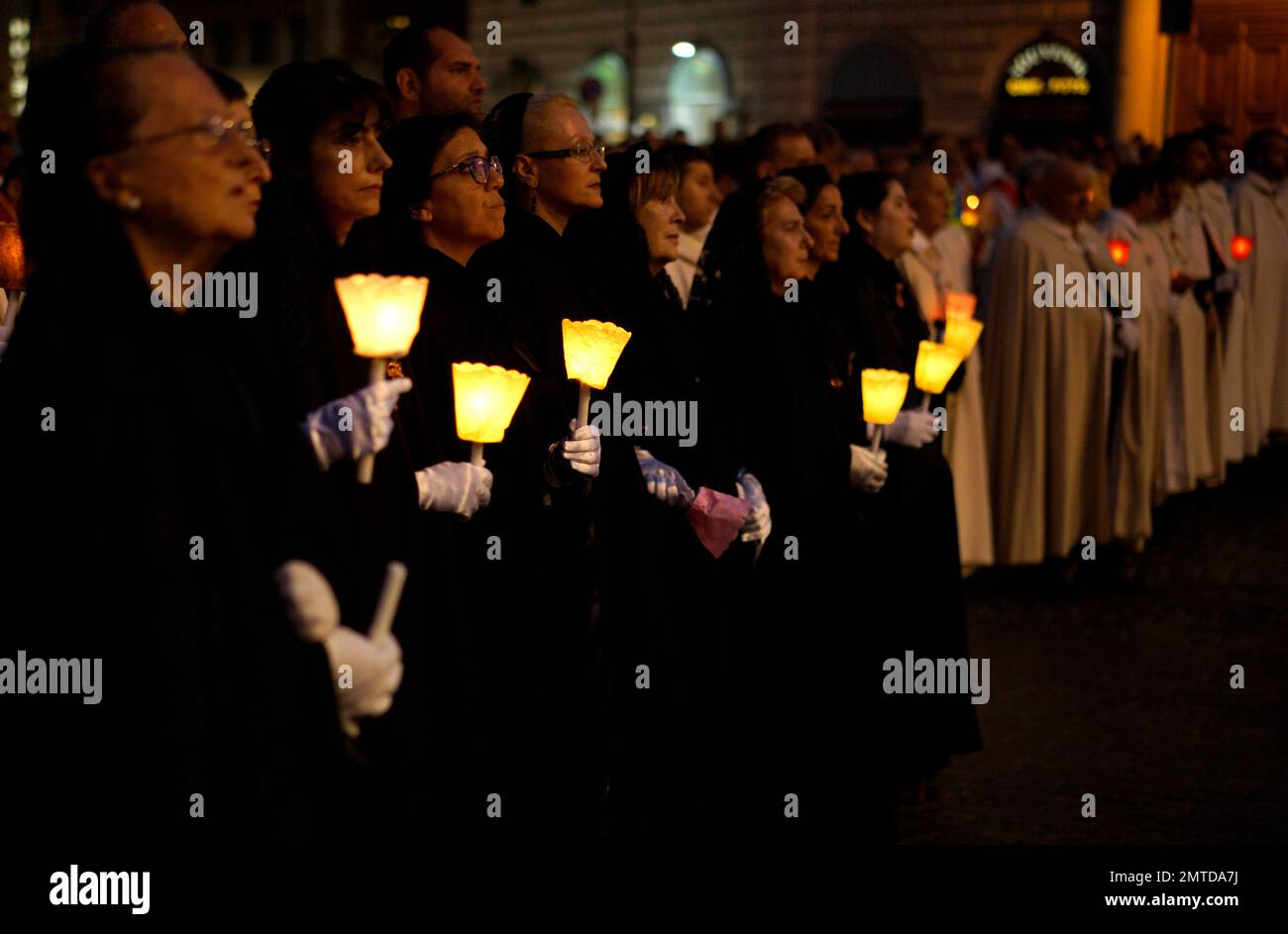 Faithful take part in a Corpus Domini procession from St. John at the ...