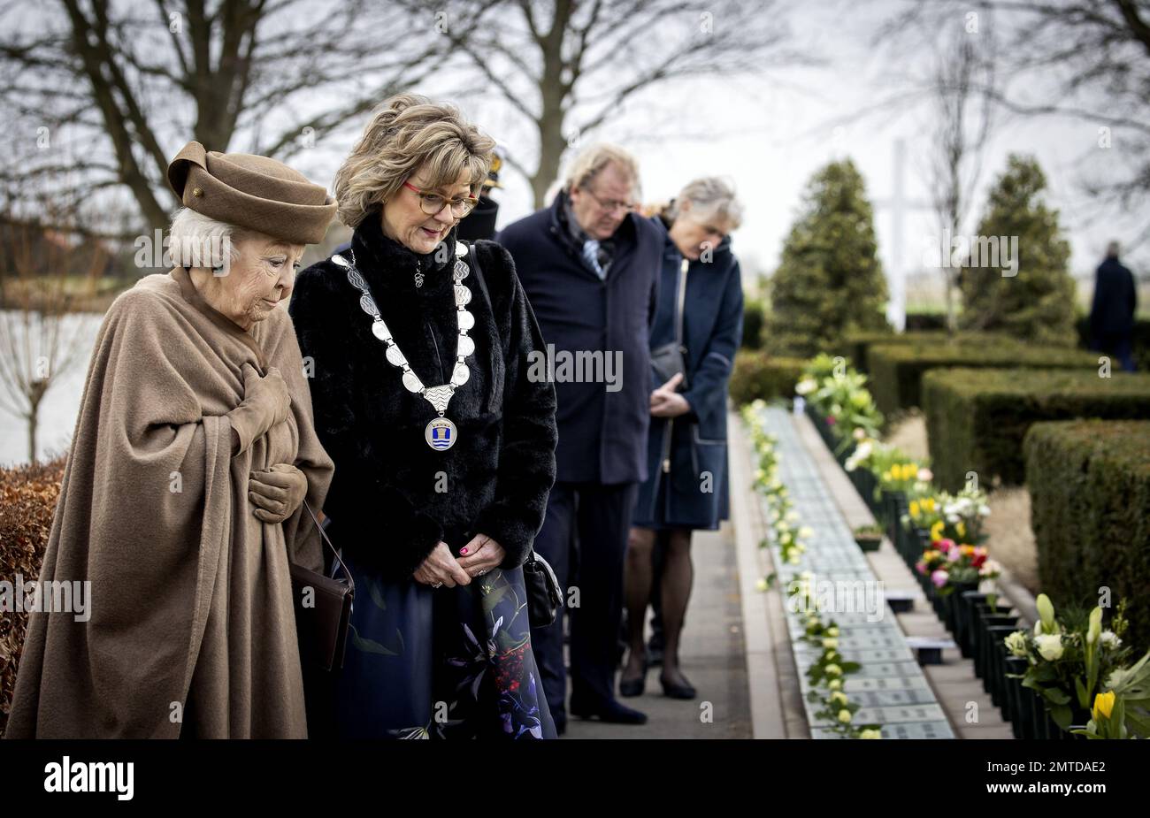 OUDE-TONGE - Princess Beatrix during the commemoration of the flood ...