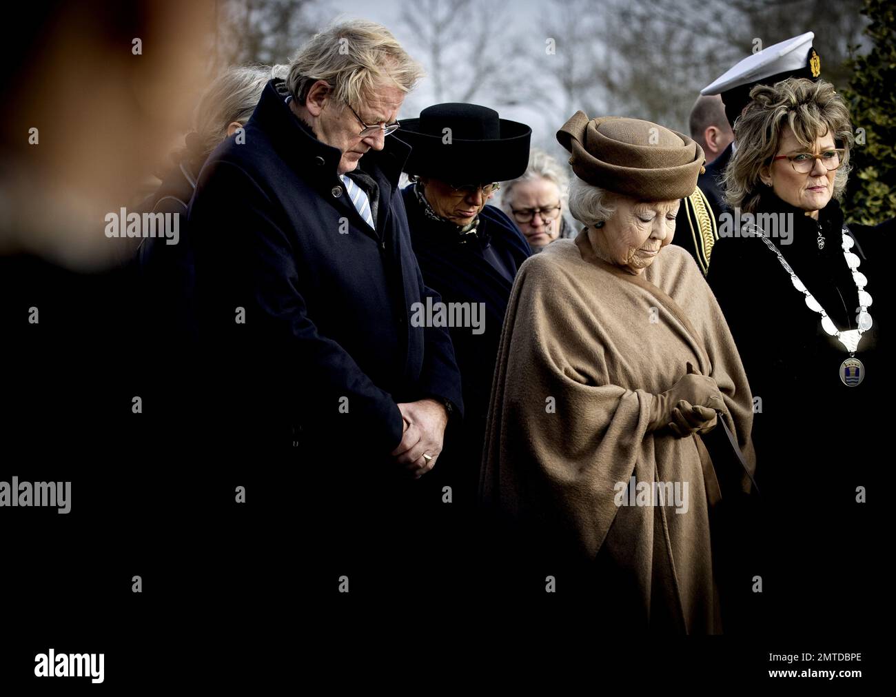 OUDE-TONGE - Princess Beatrix during the commemoration of the flood ...