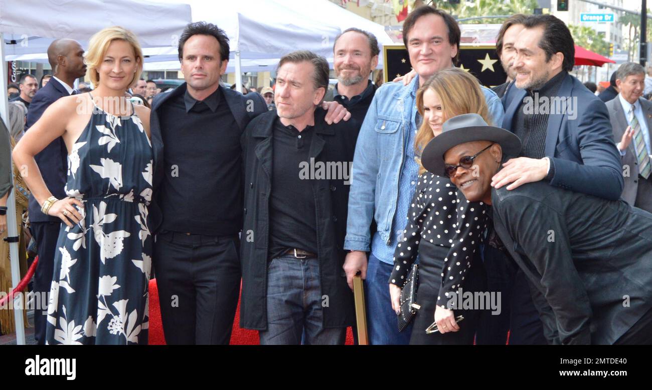 Quentin Tarantino, Jennifer Jason Leigh, Walton Goggins, Demian at the ...