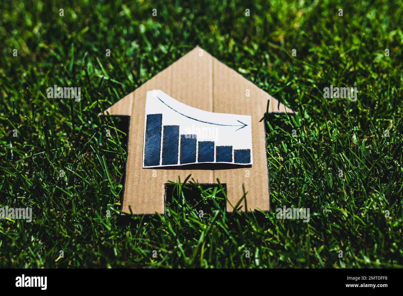 interest rates going down, graph showing stats decreasing over house ...