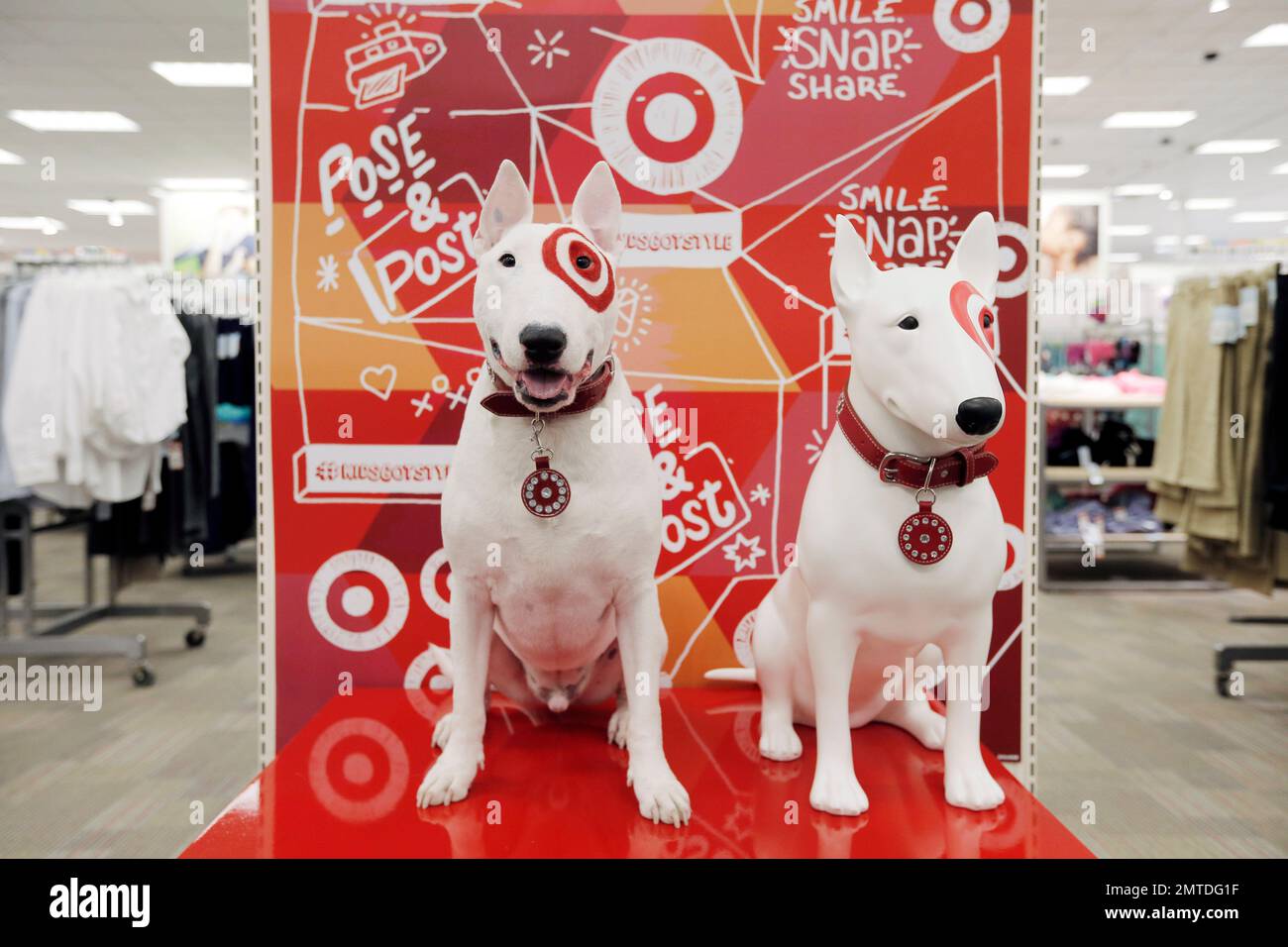IMAGE DISTRIBUTED FOR TARGET - Target's mascot, Bullseye, visits newly ...