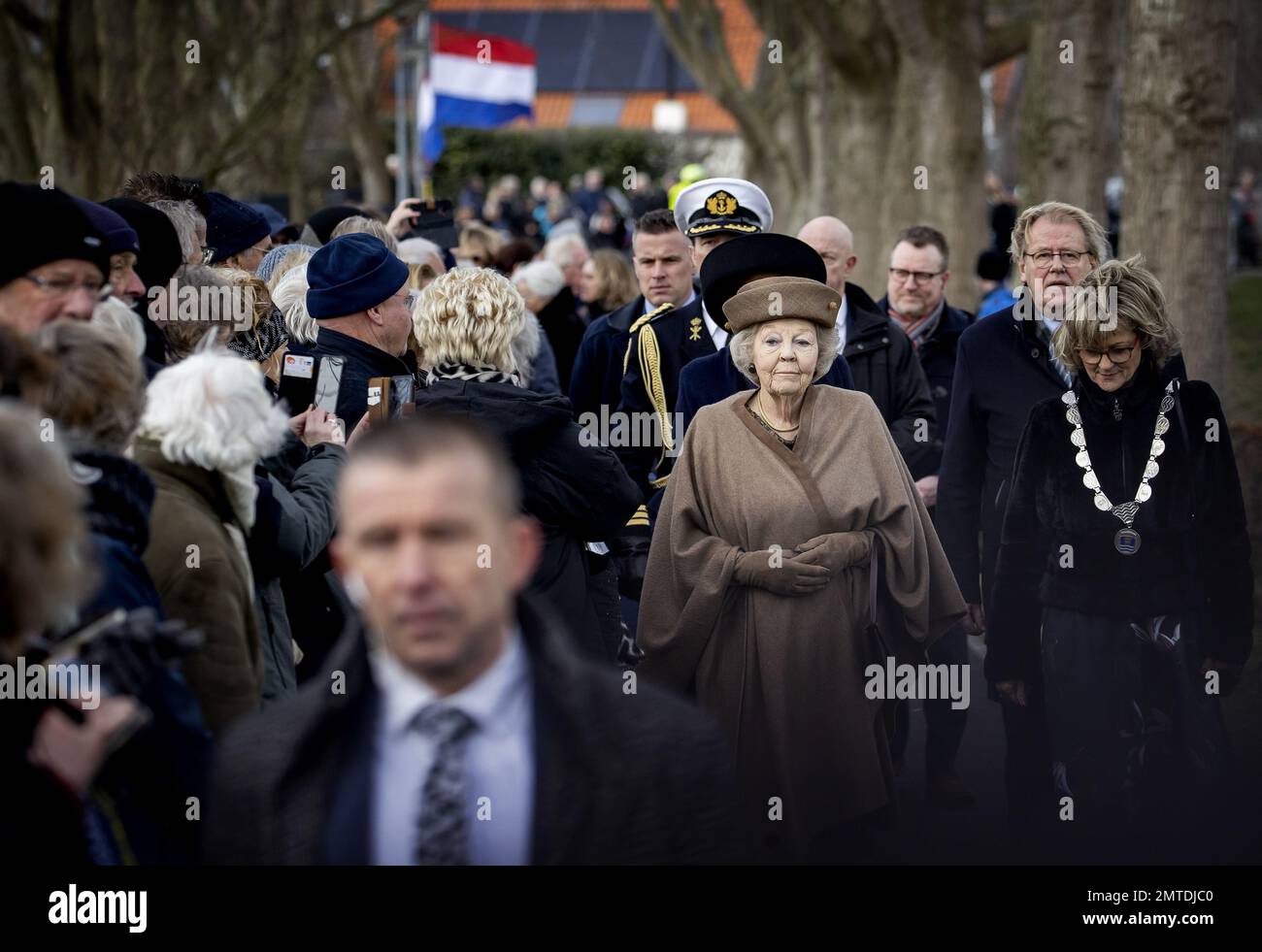 OUDE-TONGE - Princess Beatrix during the commemoration of the flood ...