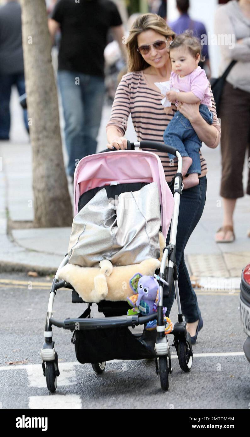 Singer, actress Rachel Stevens takes daughter Amelie, 9 months, out for ...
