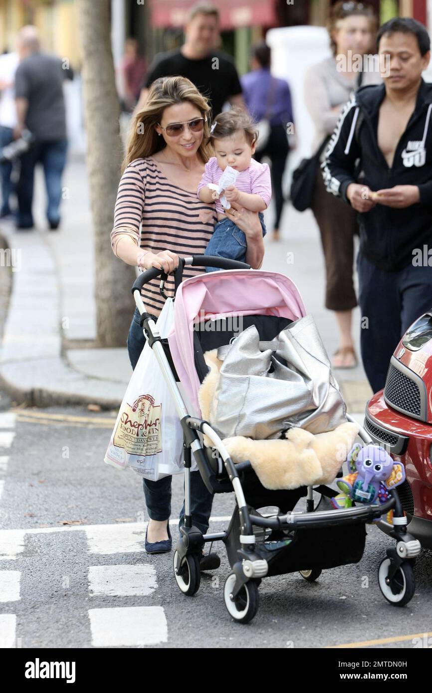 Singer, actress Rachel Stevens takes daughter Amelie, 9 months, out for ...