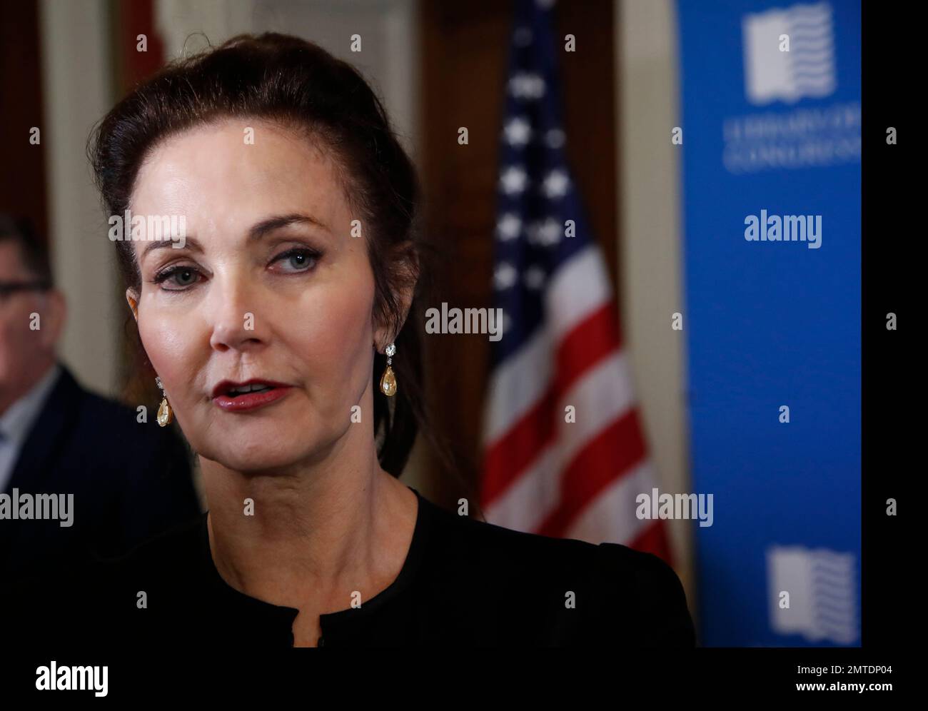 Actress Lynda Carter, star of the Wonder Woman television series from ...