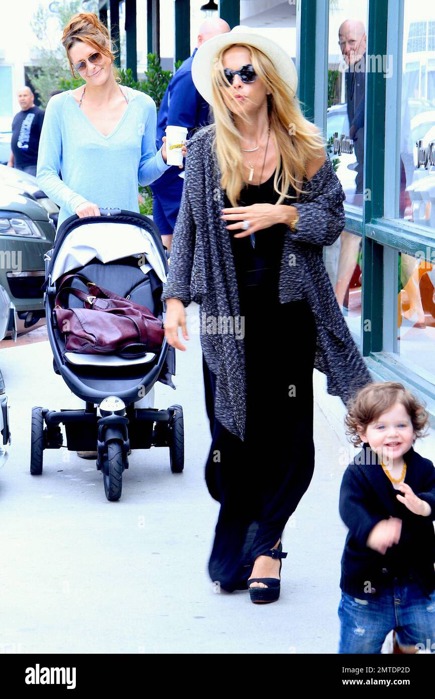 - Rachel Zoe walks with her son Skyler Berman during an outing on the ...