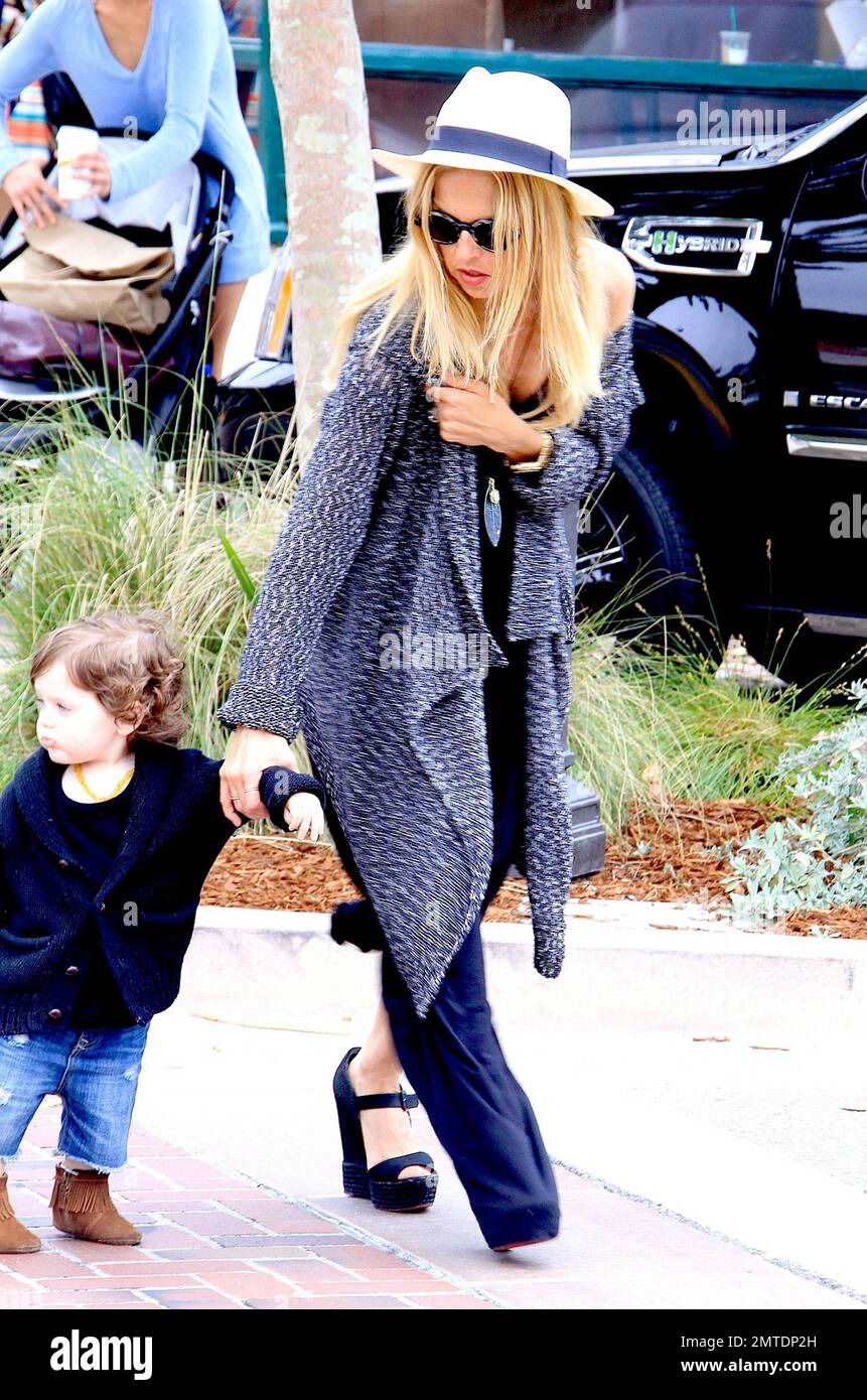 Rachel Zoe walks with her son Skyler Berman during an outing on the ...