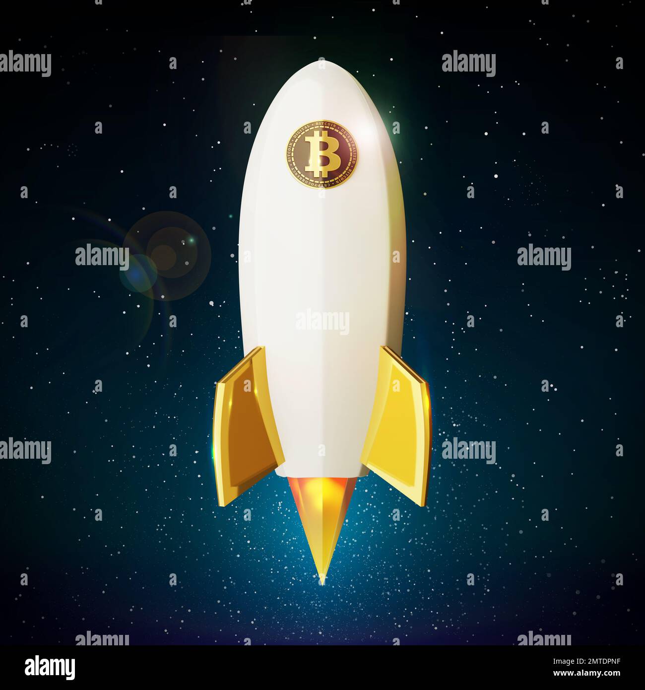 Cryptocurrency rocket hi-res stock photography and images - Alamy