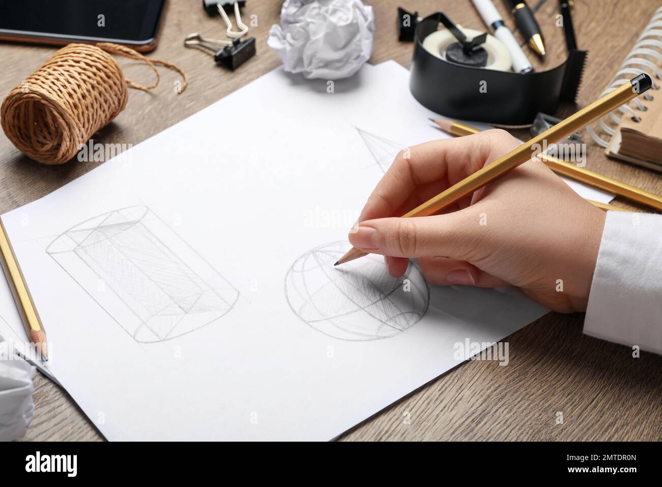 Modern art graphic shapes white paper hi-res stock photography and ...