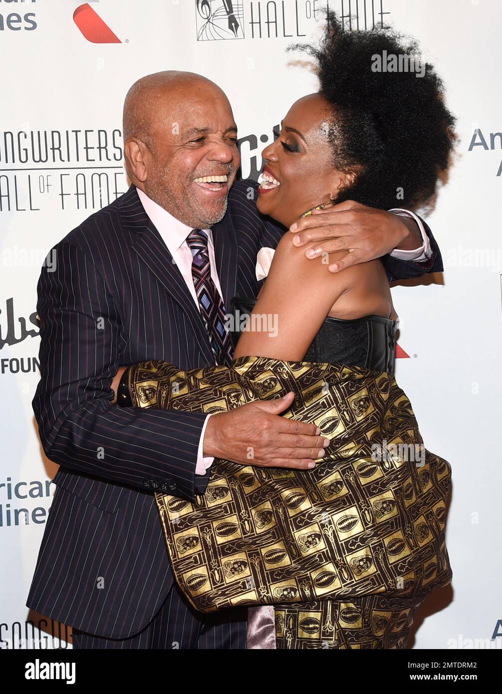 Inductee Berry Gordy and is daughter Rhonda Ross Kendrick arrive at the ...