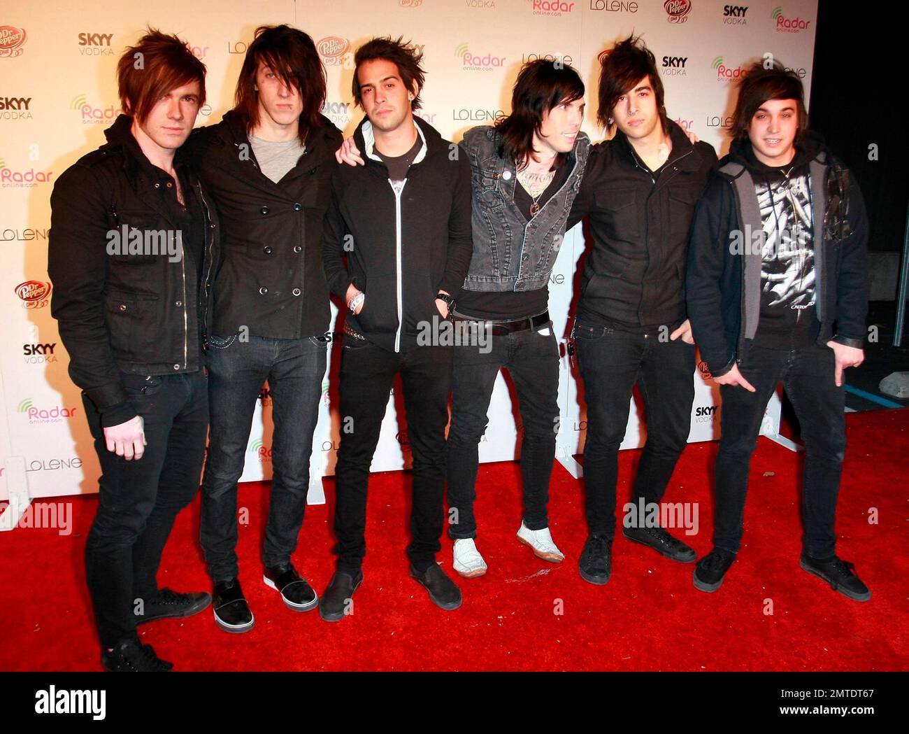 The band Vampires Everywhere! at the RadarOnline.com 1st anniversary ...