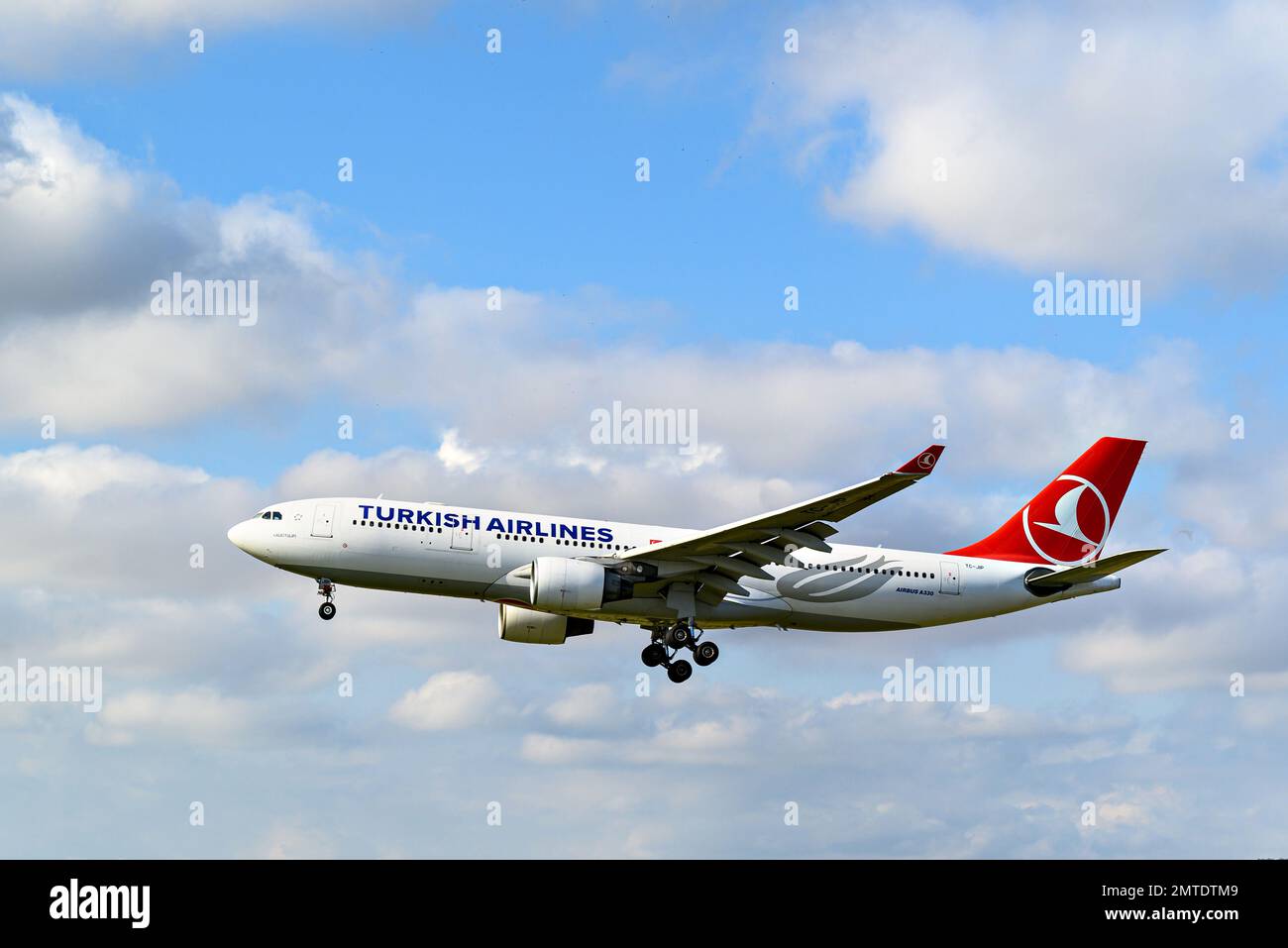 Barcelona, Spain; October 09, 2022: Airbus A330 aircraft of the Turkish ...