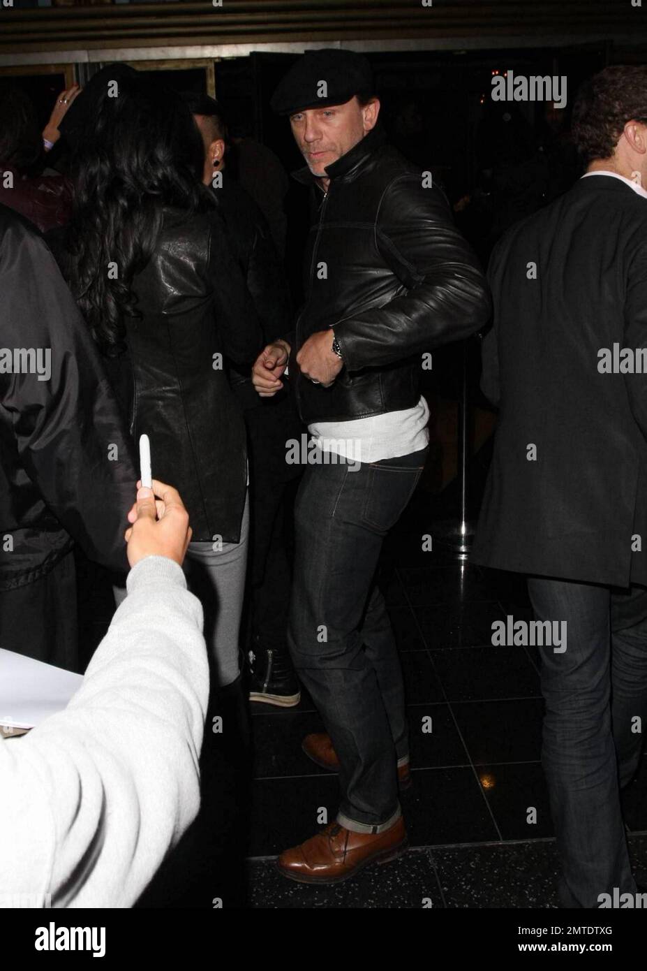 Daniel Craig at the Radiohead concert benefiting Haiti at the Henry ...