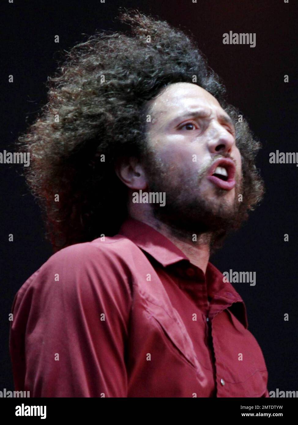 Zack de la Roche of the American rap rock band Rage Against the Machine ...