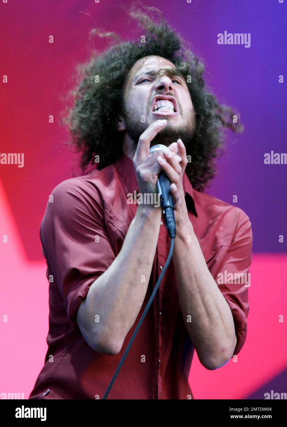 Zack de la Roche of the American rap rock band Rage Against the Machine ...