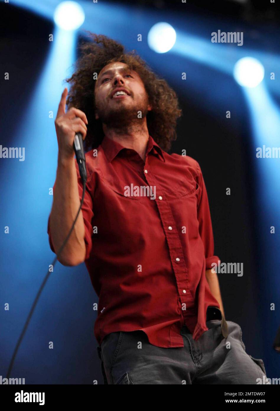 Zack de la Roche of the American rap rock band Rage Against the Machine ...