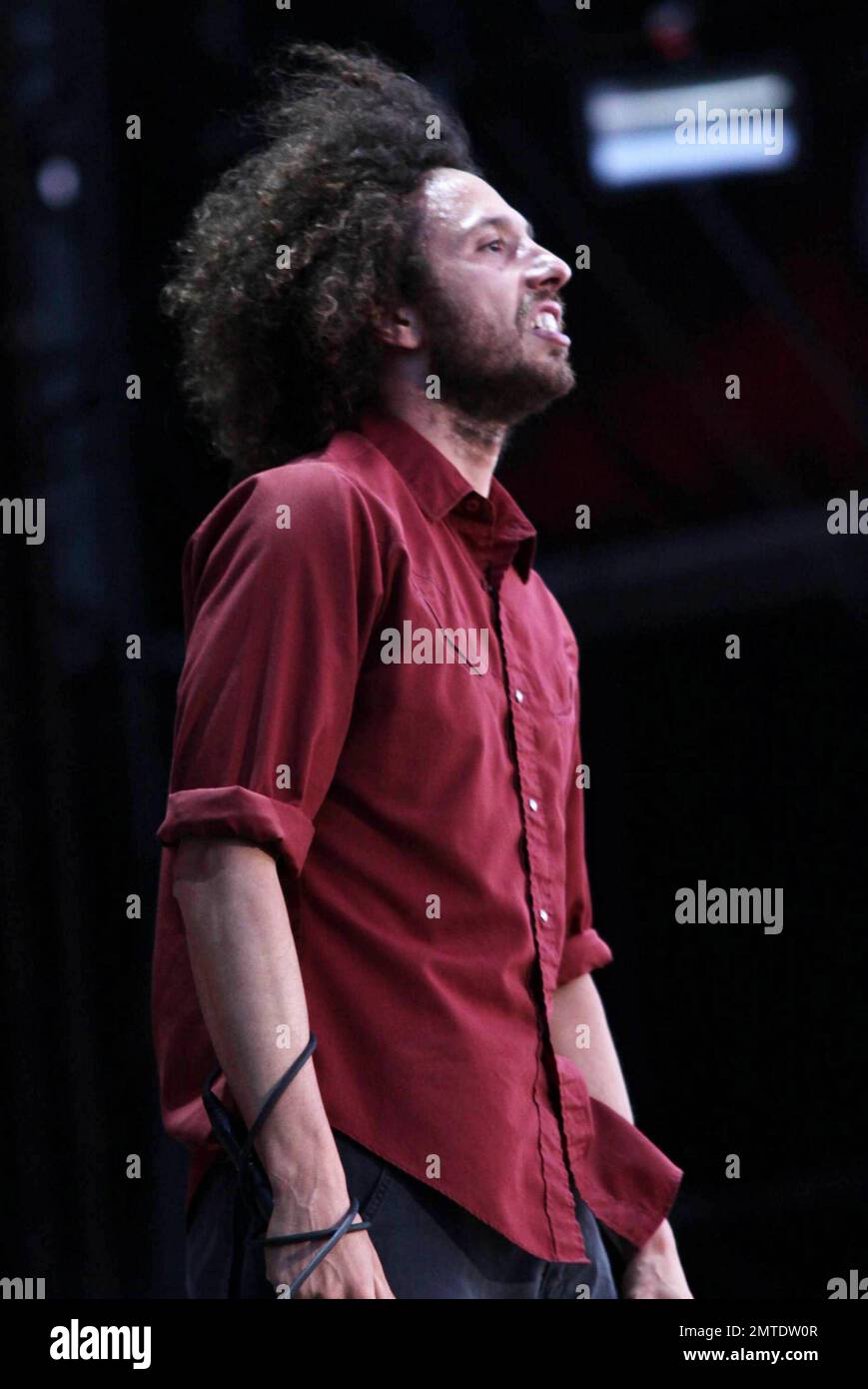 Zack de la Roche of the American rap rock band Rage Against the Machine ...