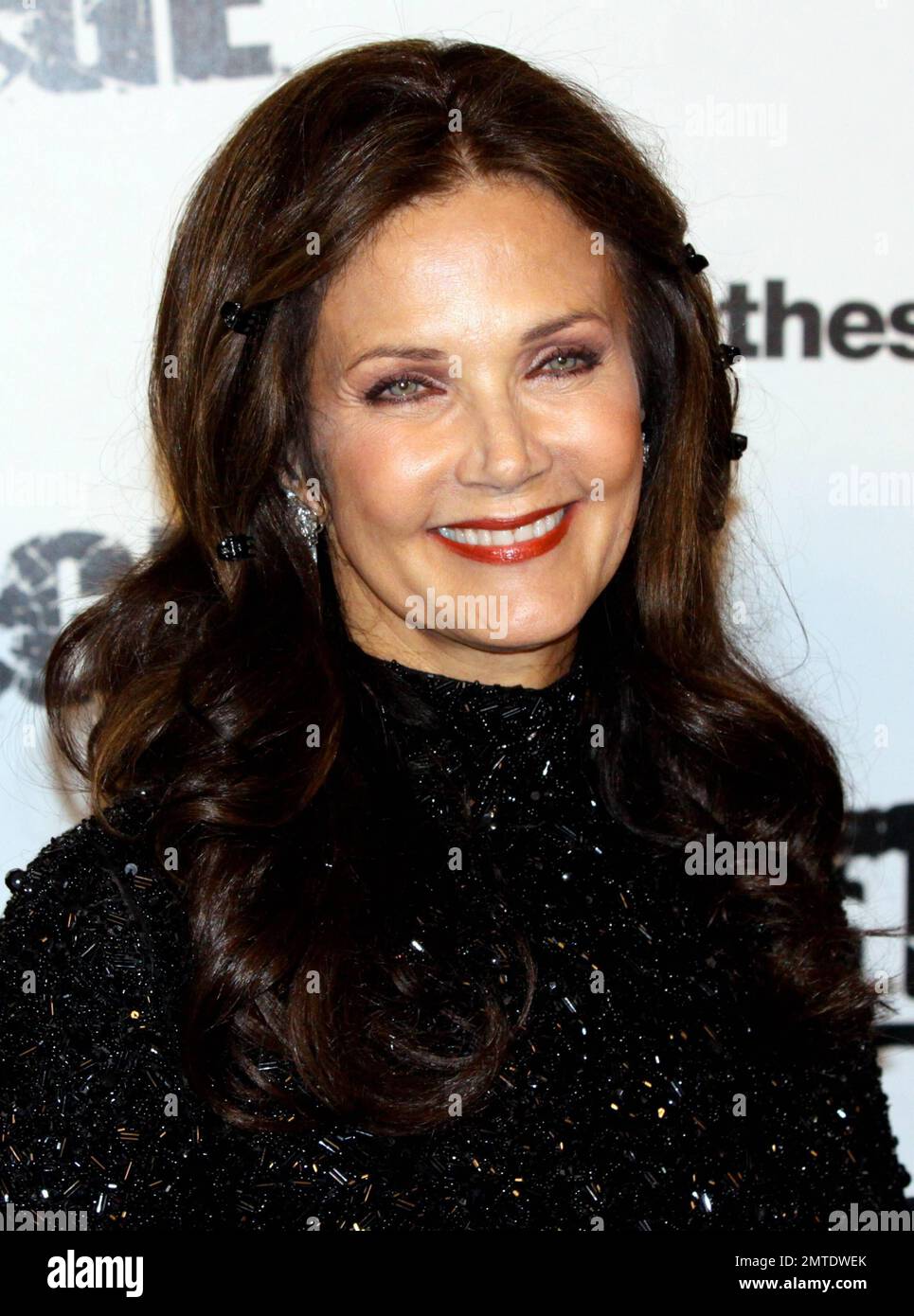 Actress Lynda Carter at the official launch party for the new video ...