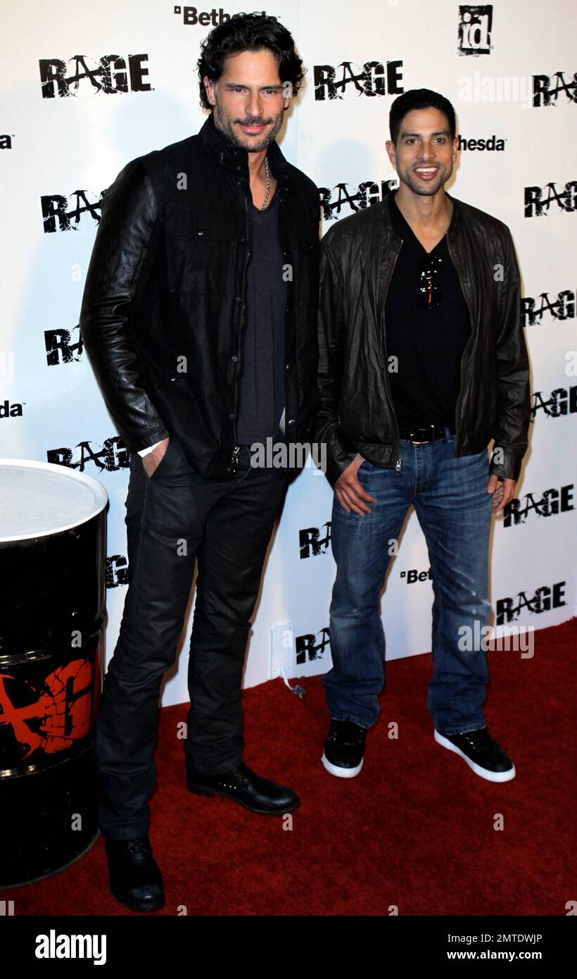 Actors Joe Manganiello and Adam Rodriguez at the official launch party ...