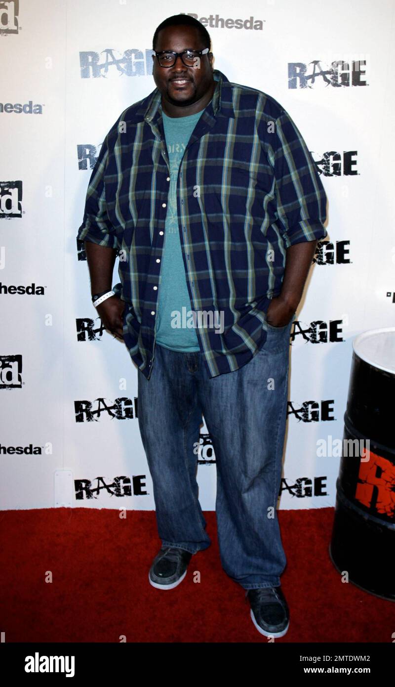 Actor Quinton Aaron at the official launch party for the new video game ...