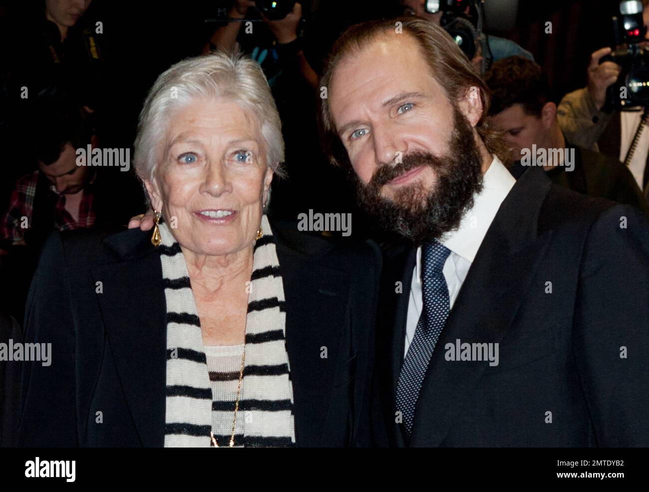 Ralph Fiennes and Vanessa Redgrave attend the premiere of "Coriolanus ...