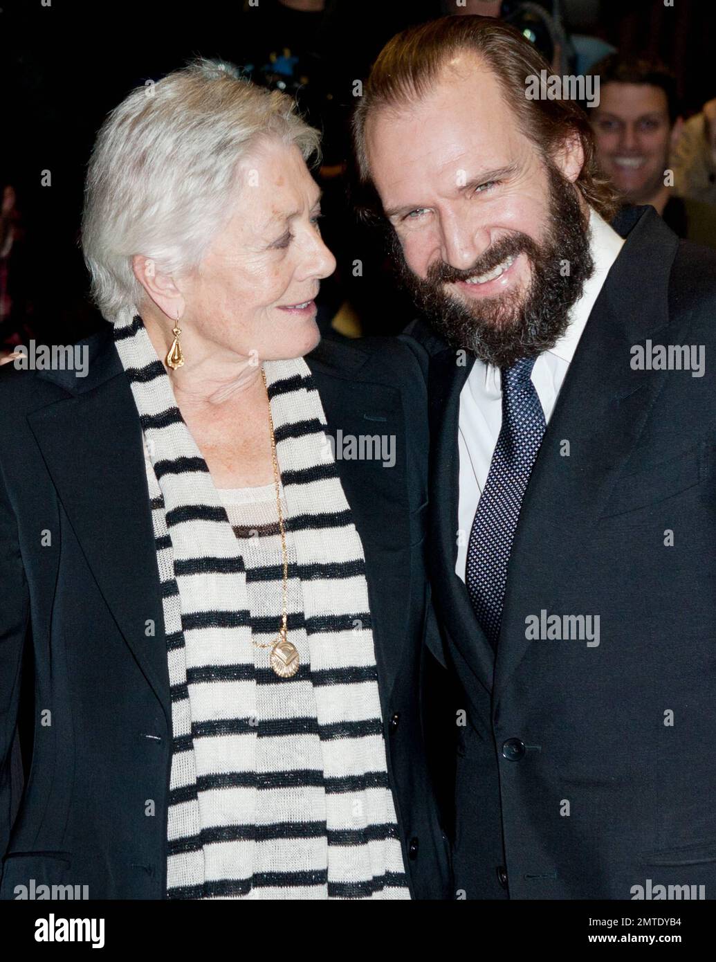 Ralph Fiennes and Vanessa Redgrave attend the premiere of "Coriolanus ...