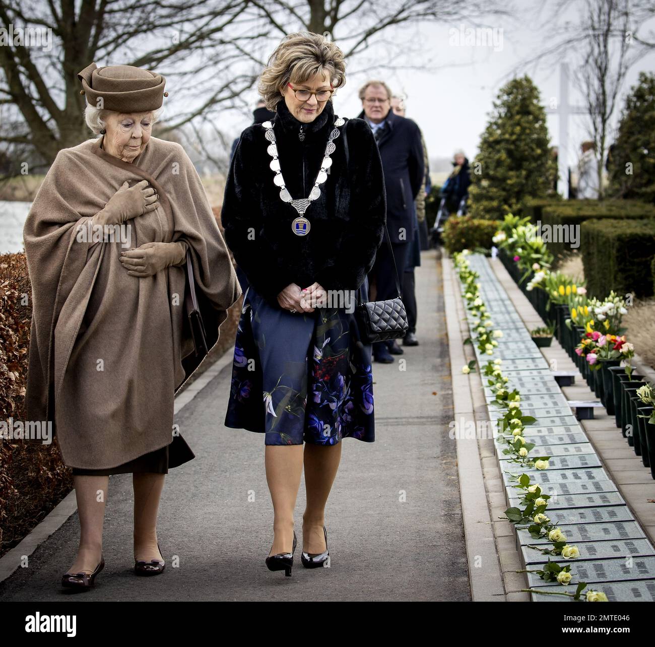 OUDE-TONGE - Princess Beatrix during the commemoration of the flood ...