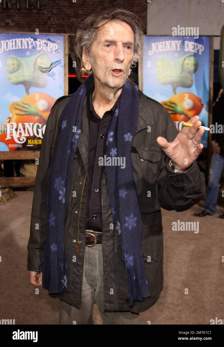 Harry Dean Stanton attending the Los Angeles premiere of "Rango" at the ...