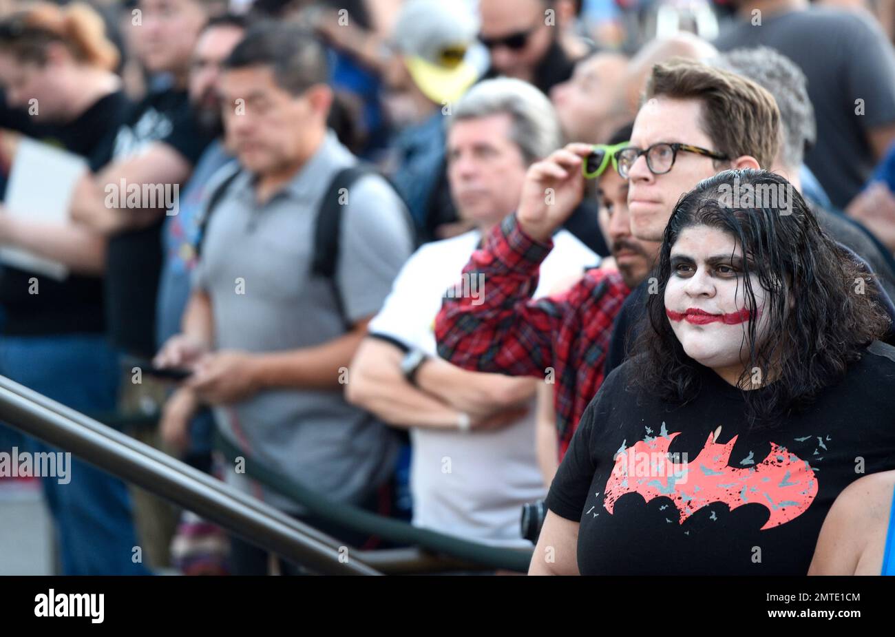 Edith Recinos, of El Monte, Calif., right, dressed at the Joker ...